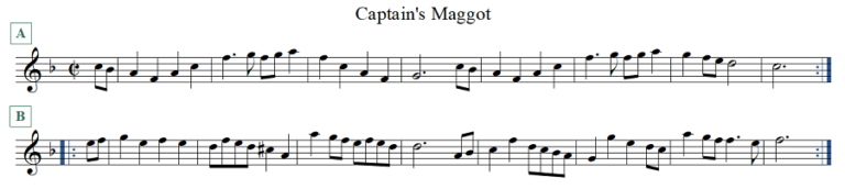 Captain’s Maggot – Playford’s Dancing Master: The Compleat Dance Guide
